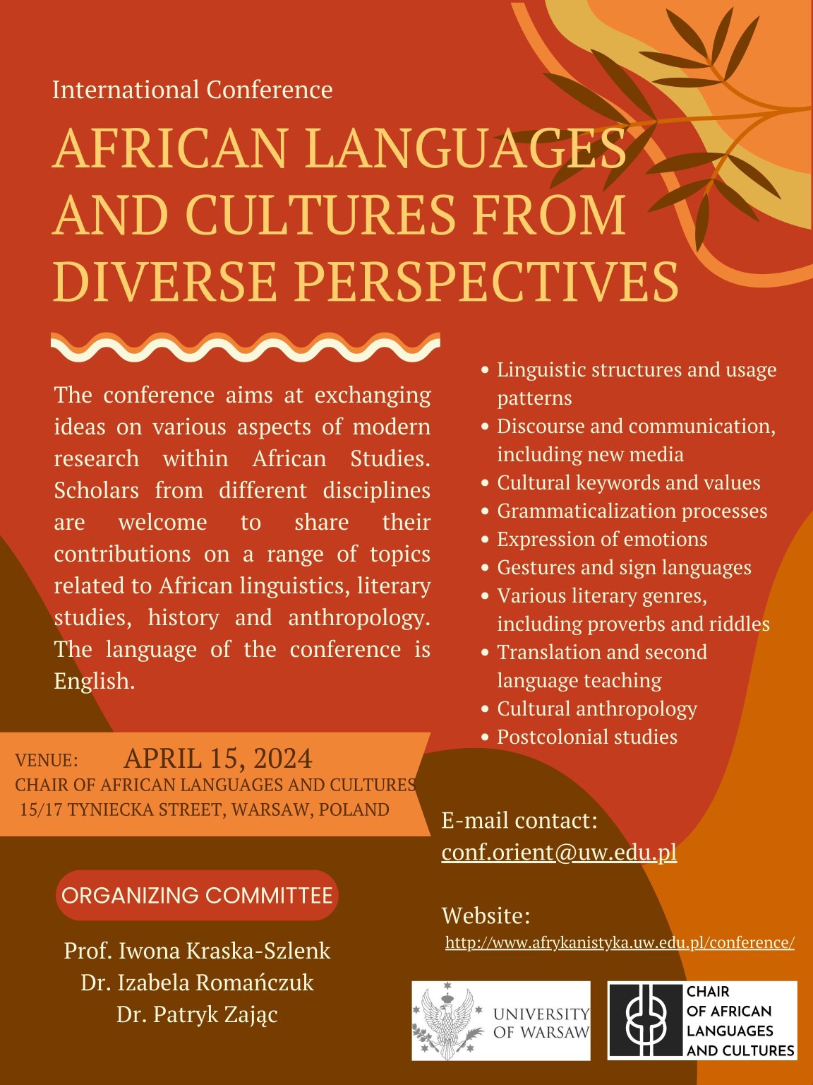 Conference "African Languages and Cultures from Diverse Perspectives ...